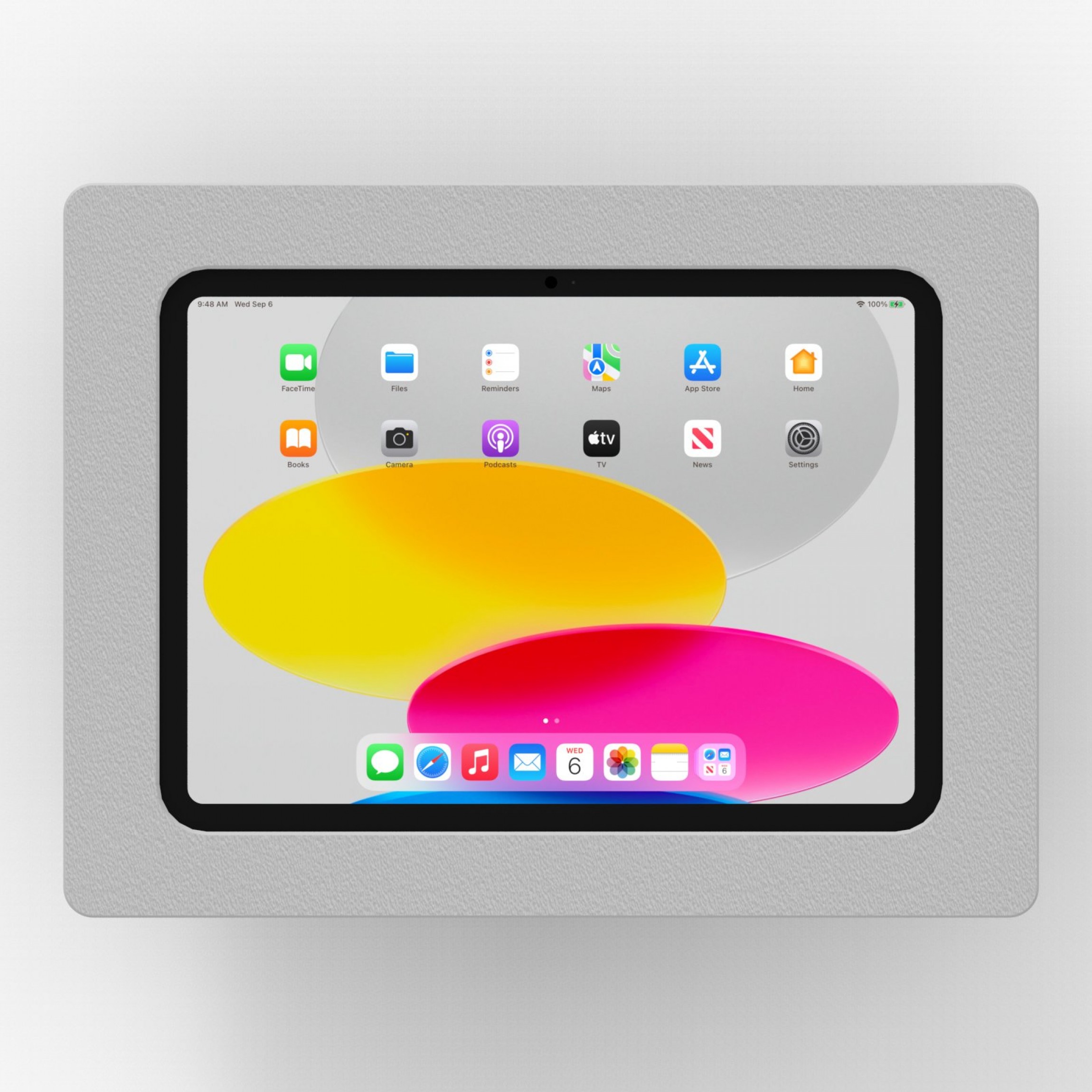VidaMount Tilting Wall 10.9-inch iPad 10th Gen Tablet Mount - Light Grey