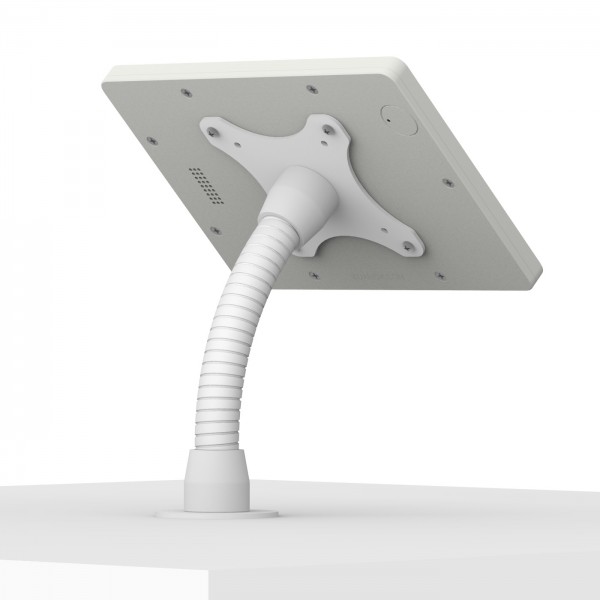 VidaMount iPad Mini 1, 2, 3 White Enclosure w. Flexible Desk/Surface ...