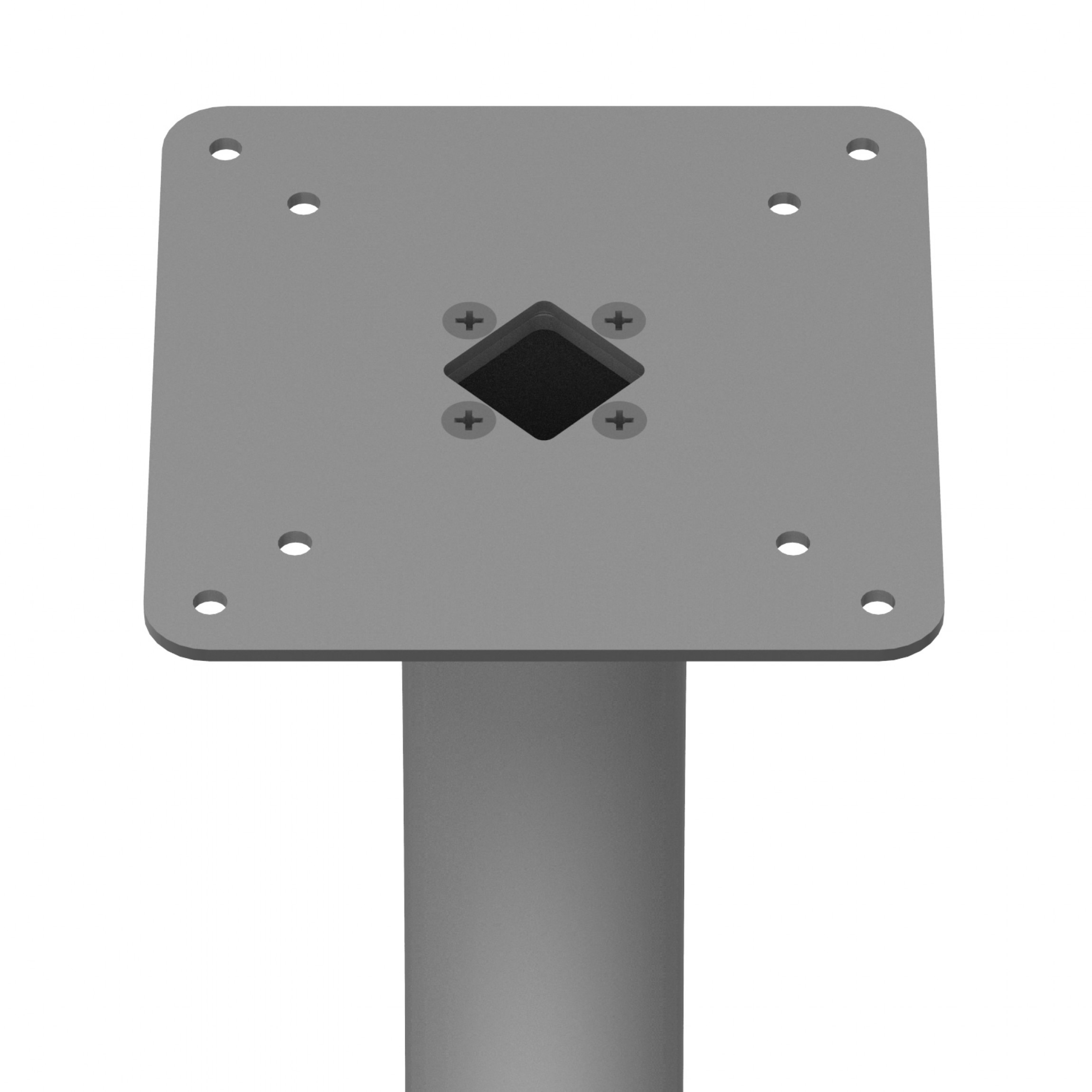 Fixed VESA Floor Stand - Silver