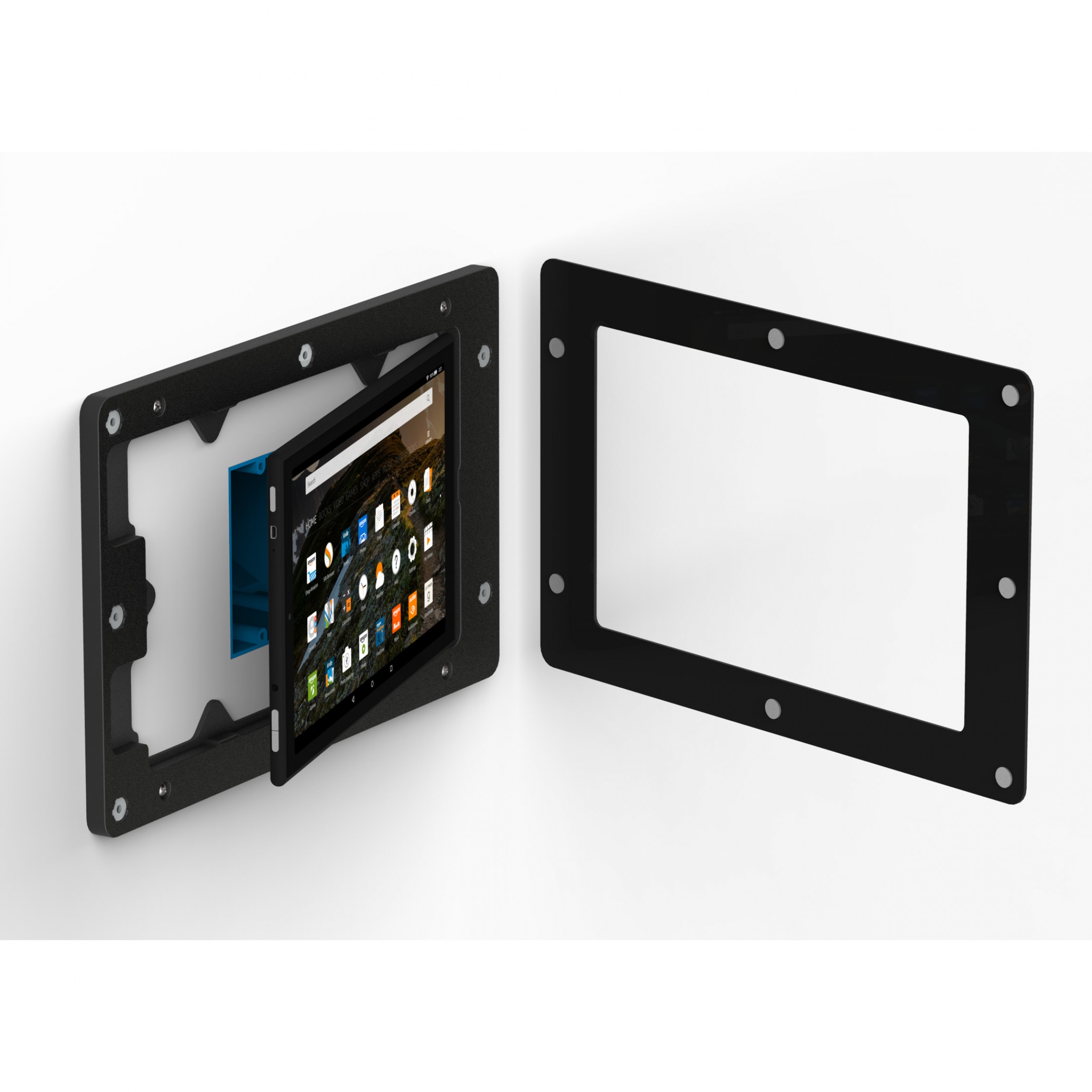 Black - Amazon Fire 5th Gen HD10 - VidaMount On-Wall Tablet Mount