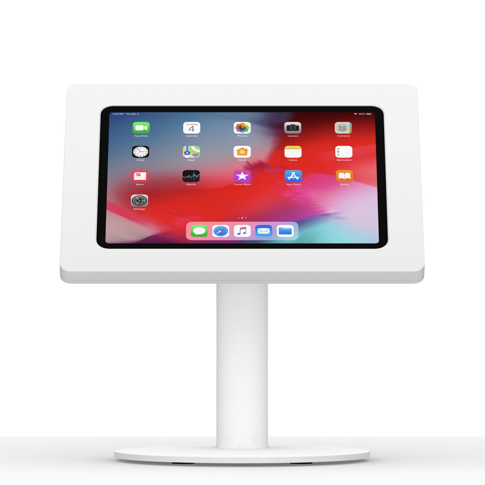 11-inch iPad Pro White Enclosure w. Portable Fixed VESA Stand